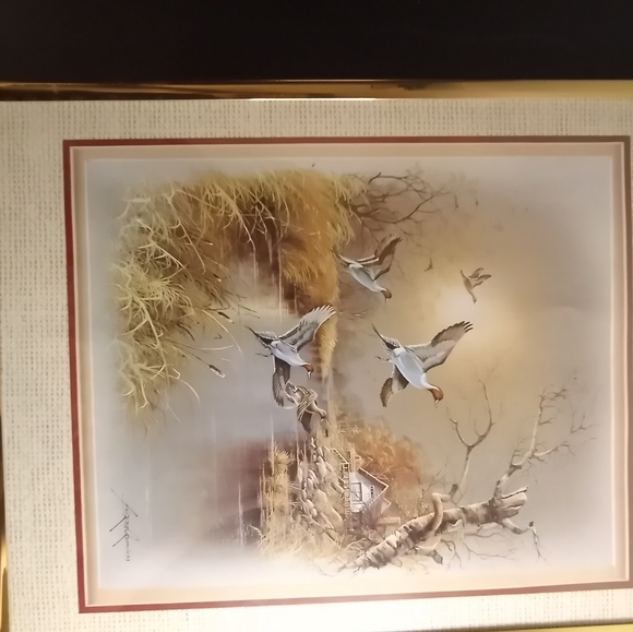 Art | Vtg Andres Orpinas Paintings Of Ducks In Flight | Poshmark